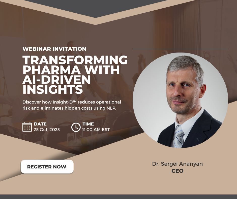 Webinar Invitation: Transform Pharma with AI Driven Insights ...